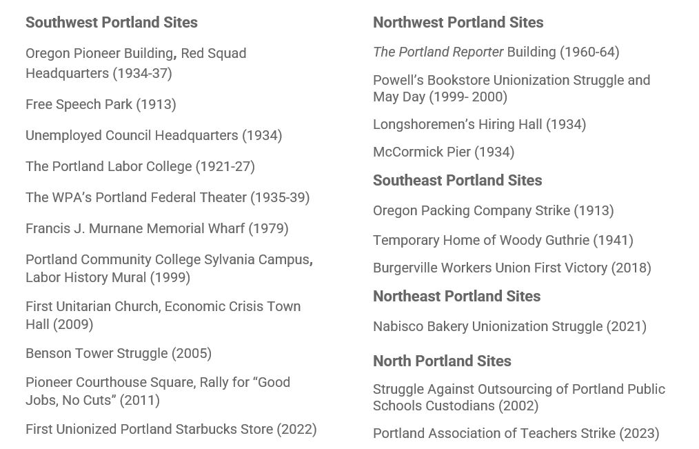 Portland Labor History Tour – Portland Jobs with Justice